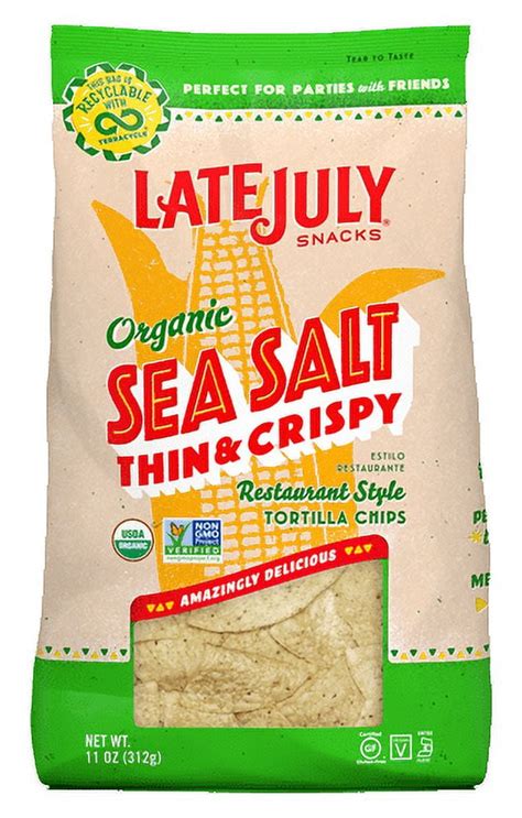 Late July Organic Non Gmo Sea Salt Restaurant Style Tortilla Chips 11