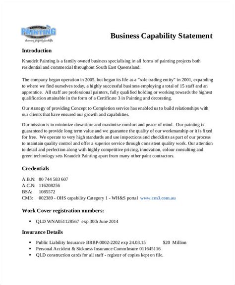 Capability Statement Examples