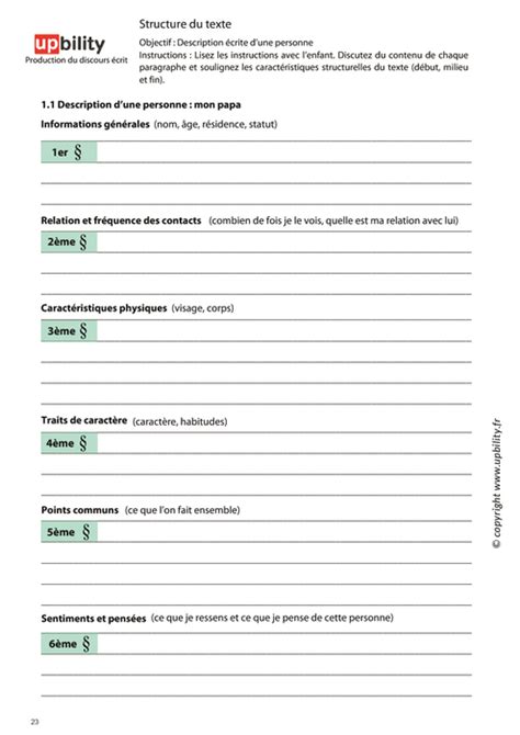 Production Du Discours Écrit Structure Du Texte Partie A — Upbility Fr