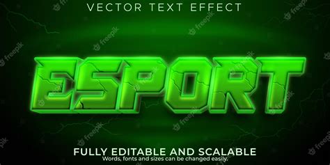 Premium Vector Editable Text Effect Gamer 3d Esport And Stream Font Style