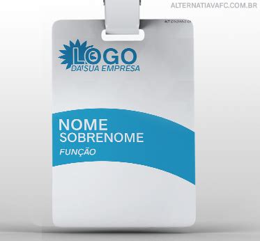 Modelos de Crachas Personalizados Alternativa Fábrica de Cartões