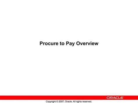 Procure To Pay Process Ppt Ppt Logistics Business