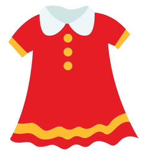 Short Pink Dress Illustration Vector White Background Stock Vector By