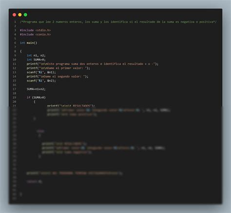 Solution Programa En Lenguaje C Lee 2 Números Enteros Los Suma Y Los Identifica Si El