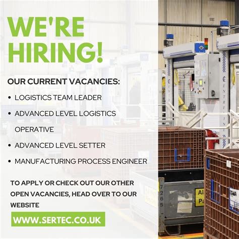 Workwithuswednesdays Wearehiring Sertec Group Ltd