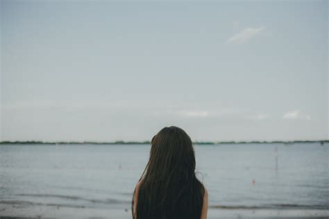 Free Images Beach Sea Coast Ocean Horizon Person Girl Woman