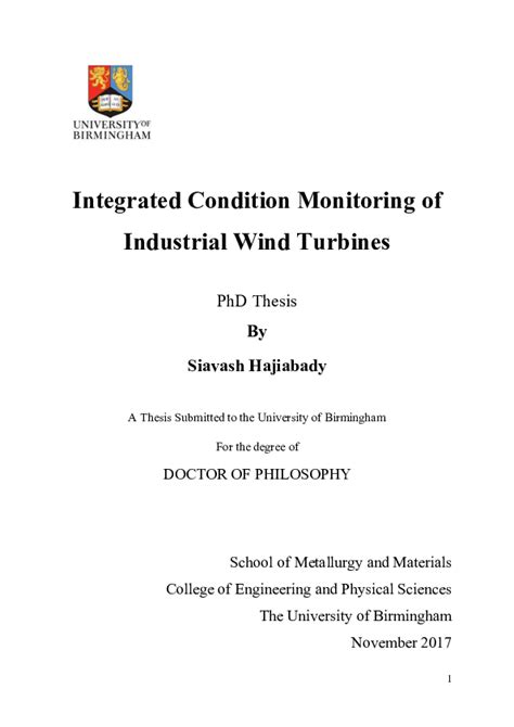Integrated Condition Monitoring Of Industrial Wind Turbines