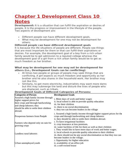 Chapter 1 Development Class 10 Notes Pdf Human Development Index Chapter 1 Development Class 10 Notes Pdf Human Development Index