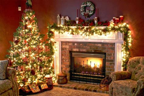 Christmas Fireplace Wallpapers Wallpaper Cave