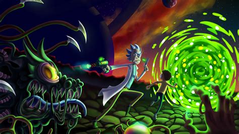 Rick And Morty Portal Wallpapers Top Free Rick And Morty Portal