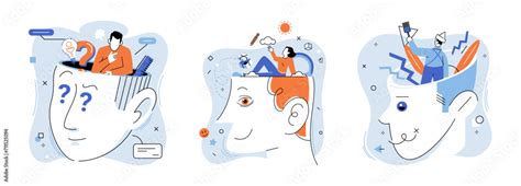 Abstract Thinking Vector Illustration The Abstract Thinking Concept