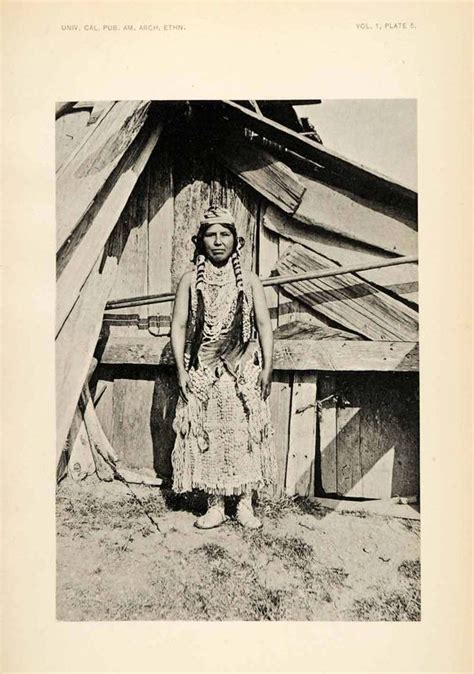 Young Woman Yurok From The Hoopa Valley Indian Tribe Wearing