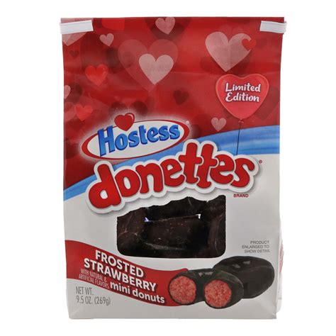 Hostess Donettes Frosted Strawberry Mini Donuts Shop Snack Cakes At H E B