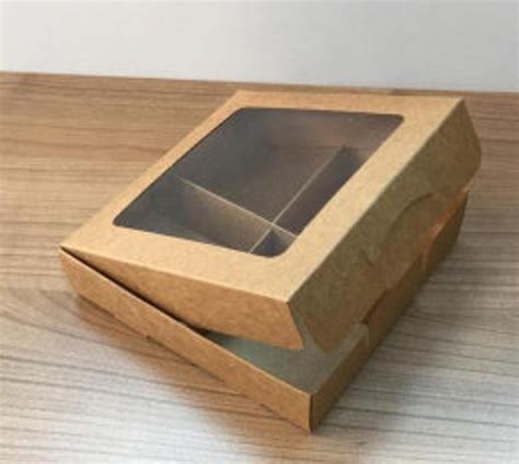 Folding Disassembled Box 10x10x3 Cm Etsy