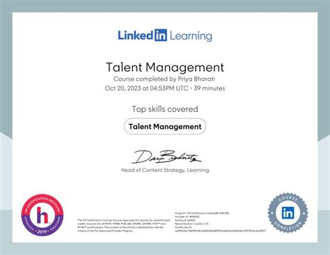 Priya Bharati On Linkedin Certificate Of Completion