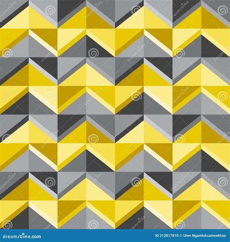 Triangle Shape Zigzag Pattern Abstract Seamless Background Stock Vector Illustration Of