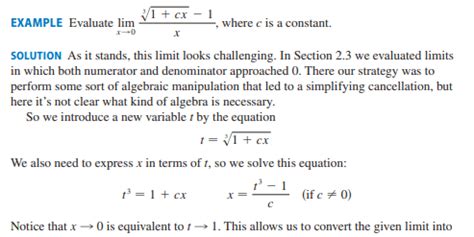 Limit Of A Rational Function With A Constant C