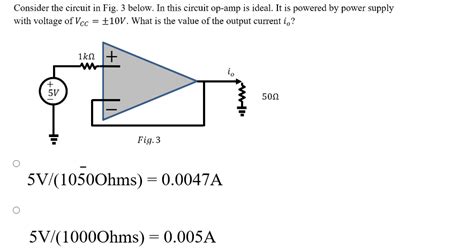 Solved Consider The Circuit In Fig Below In This Circuit Chegg Com