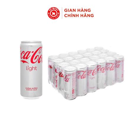 Thùng 24 Lon Nước Ngọt Coca Light Coca Zero Lon 320ml Shopee Việt Nam