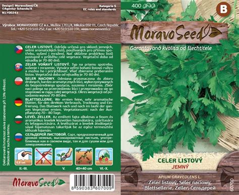 Celer Listový Apium Graveolens Jemný Hnojík Cz