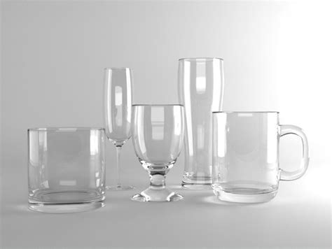 Modelo 3d Glassware Collection Set Turbosquid 2039773