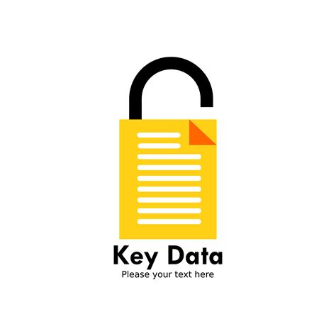 Key Data Logo Design Template Illustration There Are File Key This Is