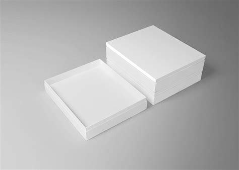 白色天地盖盒子