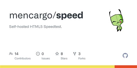 github mencargo speed self hosted html5 speedtest