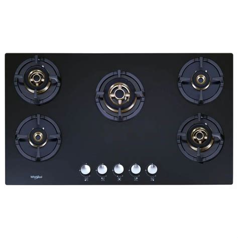 Whirlpool 90 Cm 5 Burner Hob Elite Pro Series Elite Pro Brass Hdmc 905 On