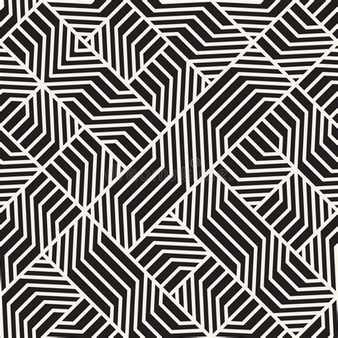 Vector Seamless Lattice Pattern Modern Stylish Texture With Monochrome Trellis Repeating