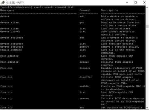 Esxi Cli Kullanımı Ve Örnek Komutlar Faruk Terzioğlu