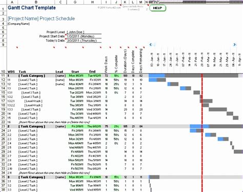 6 Gantt Chart Excel 2007 Template Excel Templates Excel Templates