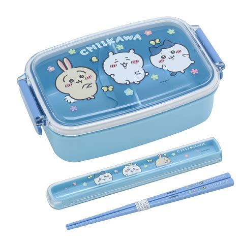 【楽天市場】【送料無料】ちいかわ 弁当箱 1段 ランチボックス 箸 箸箱 セット 日本製 ハチワレ うさぎ キャラクター 仕切り 子ども 幼稚園 保育園：maymay 楽天市場店