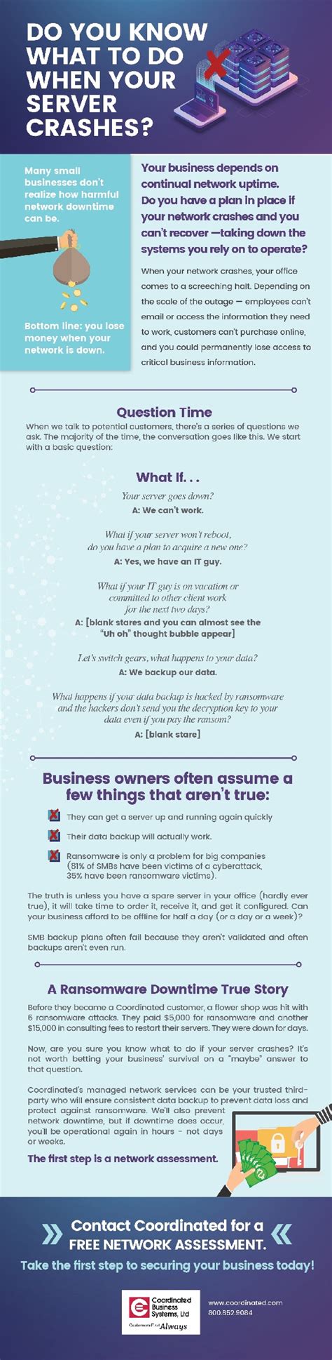Do You Know What To Do When Your Server Crashes [infographic]