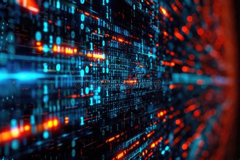 A Close Up Of A Computer Screen Showing Multiple Blue And Red Lights