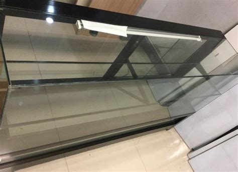 Rush Glass Display Cabinet Analok Finish Estante Tempered Lockable Used Furniture
