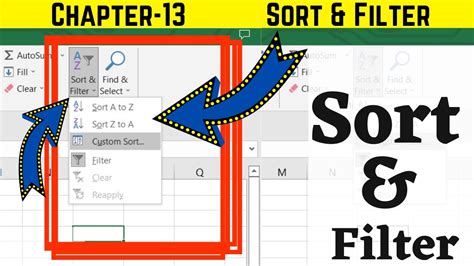 Sort And Filter Data In Excel Filter Data In Excel Sort Data