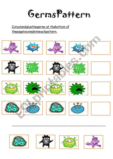 Germs Pattern Esl Worksheet By Ebruaydind Worksheets Library