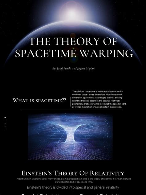 the theory of space time warping pdf spacetime general relativity