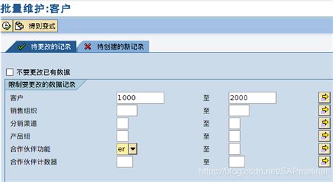 Sap 批量修改主数据 客户、供应商、物料 腾讯云开发者社区 腾讯云