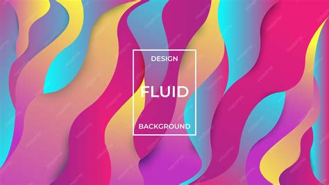 Premium Vector Colorful Fluid Background