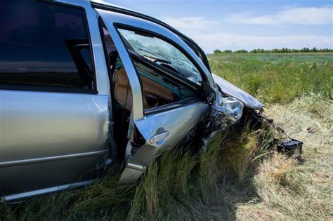 Premium Photo Car Crash Accident On Field