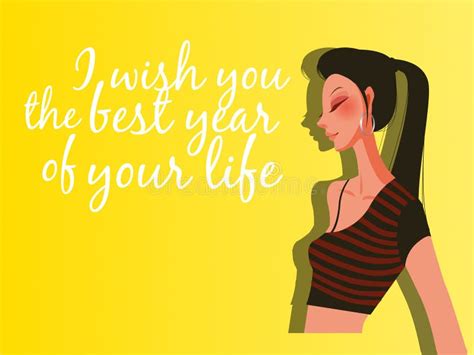Woman Is Shown On A Yellow Background With The Words I Wish You The