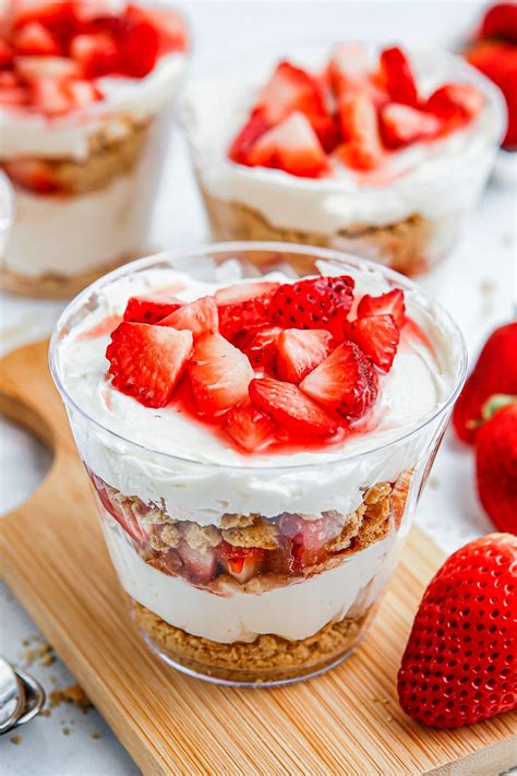 Strawberry Cheesecake Cups Wonkywonderful