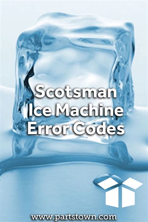Scotsman Ice Machine Error Codes Coding Error Code Ice Machine