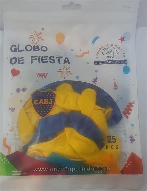 Globos 10″x 25u Boca Imágenes Mayorista