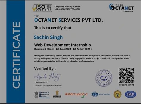 Sachin Singh On Linkedin Webdevelopment Internship Html Css