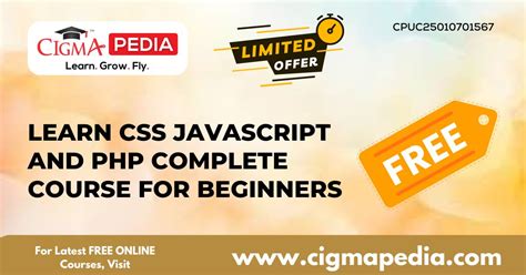 Learn Css Javascript And Php Complete Course For Beginners Free Udemy Course Cigma Pedia