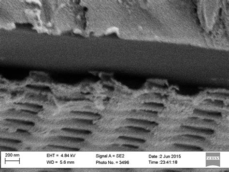 How Can I See Sem Cross Section Image In Dielectric By Cracking It