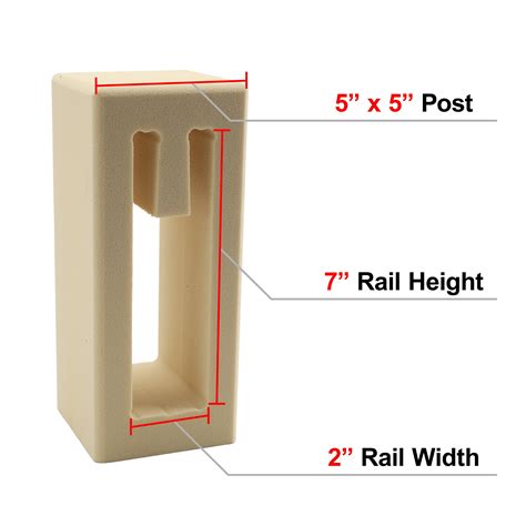 Vinyl Fence Gate Post Insert For Nexus Pocket Rail Support 2 X 7 X